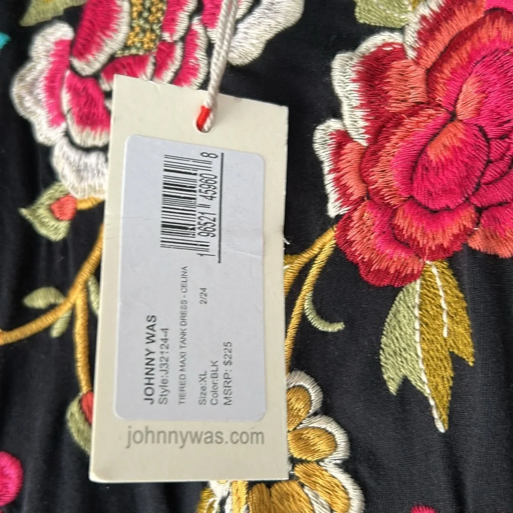 Johnny Was | Dresses | Nwt Johnny Was Celina Tiered Maxi Tank Black ...